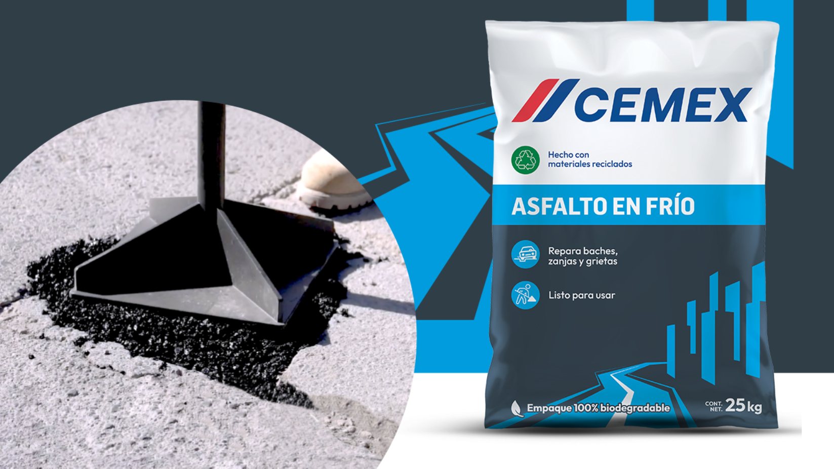 Asfalto en frío de Cemex | Soluciones en infraestructura | Cemex Mexico